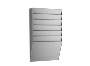 3660141881967 - Paperflow Sortiertafel 1 x 6 Fächer HxBxT 505 x 311 x 79 mm alusilber