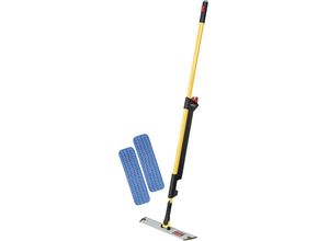 5453001911311 - PULSE™ Sprühmopp Bodenreinigungs-Set mit Mopphalter und 2 Mikrofasermopps gelb   schwarz Rubbermaid