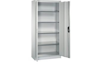 4069361416024 - Werkstatt-Flügeltürschrank HxBxT 1950 x 930 x 400 mm lichtgrau   lichtgrau C+P