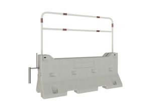 4250384761738 - Betonleitwand mit Schutzbügel LxBxH 2420 x 1936 x 1020 mm grau weiß rot Schake