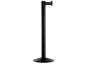 4045806001505 - Gurtpfosten aus Aluminium Pfosten schwarz Auszug 2300 mm Gurtfarbe Grün kaiserkraft