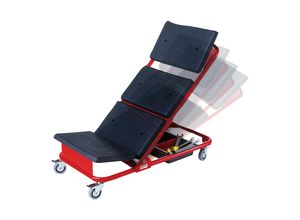 5710320003104 - Werkstatt-Rollliege neigungsverstellbar mit 4 PU-Kissen 4 Lenkrollen mit Bremse inkl Ablage kaiserkraft