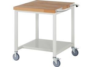 4061753265470 - eurokraft pro Fahrbare Werkbank Serie 8000 Gestellbauweise 1 Ablageboden BxT 750 x 900 mm