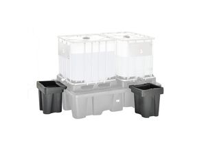 5055644204562 - Abfüllvorsatz aus PE LxBxH 590 x 640 x 670 mm Auffangvolumen 100 l kaiserkraft