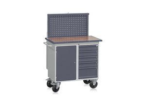 7333008004460 - Lochwand für mobile Werkbank ausziehbar HxBxT 630 x 875 x 100 mm kaiserkraft