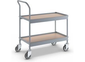4061753049278 - eurokraft pro Abräumwagen LxBxH 720 x 380 x 855 mm mit 4 Lenkrollen Rad-Ø 100 mm