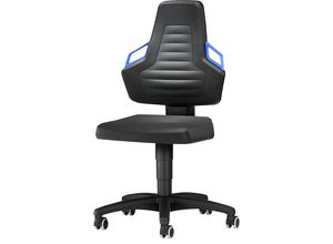 4016849637372 - Arbeitsdrehstuhl mit Handgriff mit Rollen PU-Schaum bimos