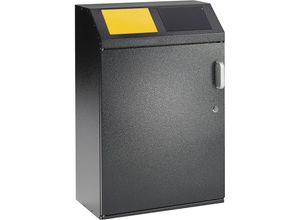 4061753276940 - eurokraft pro Wertstoffsammelschrank Volumen 2 x 50 l antik-silber