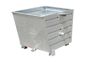 4052462009387 - eurokraft pro Späne-Stapelkipper BSS mit Siebblecheinsatz Volumen 09 m³ feuerverzinkt