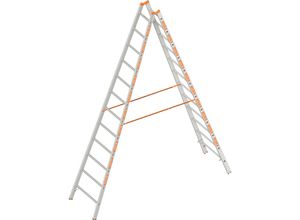 4035209004326 - Sprossen-Stehleiter beidseitig begehbar 2 x 12 Sprossen Layher