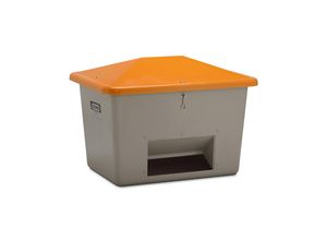 4052886361061 - Streugutbehälter aus GfK Volumen 700 l mit Entnahmeöffnung Behälter grau CEMO