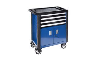 4260563726014 - Werkzeugwagen mit 4 Schubladen und Doppeltür HxBxT 975 x 765 x 465 mm kaiserkraft