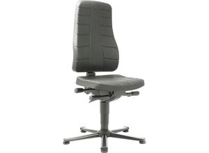 4016849434599 - Arbeitsdrehstuhl All-in-One mit Bodengleitern PU-Schaum schwarz bimos