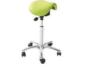 5710320011789 - Arbeitshocker mit Sattelsitz klein mit Easy-Mechanismus grün