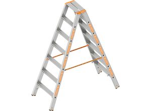 4035209906125 - Stufen-Stehleiter beidseitig begehbar 2 x 7 Stufen Layher