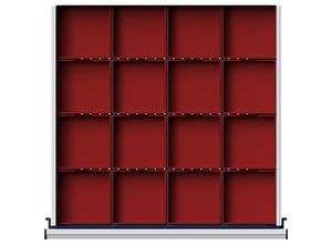 4014641063214 - Kunststoff-Kleinteilekasten 16 Mulden für Schrankbreite 760 mm für Schubladenhöhe 60 mm ANKE