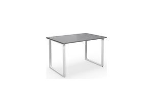 4061753262691 - Mehrzwecktisch DUO-O gerade Platte Tiefe 800 mm Breite 1200 mm lichtgrau   weiß kaiserkraft