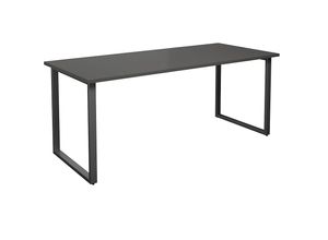 4061753263209 - Mehrzwecktisch DUO-O gerade Platte Tiefe 800 mm Breite 1800 mm dunkelgrau   schwarz kaiserkraft