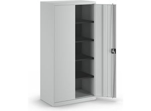 4250633302729 - mauser Stahlschrank mit Flügeltüren 4 Fachböden Tiefe 600 mm lichtgrau