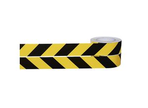 4055381197074 - Warnmarkierung selbstklebend retroreflektierend VE 2 Rollen schwarz-gelb kaiserkraft