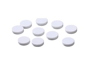 8712752108164 - Magnet für Glasboards Whiteboards VE 10 Stk Ø 25 mm weiß mit Kunststoffkappe kaiserkraft