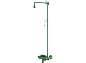 4251138218232 - B-SAFETY BR867085 ClassicLine Notdusche mit Augendusche 2 Brauseköpfe Auffangbecken Wand