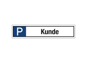 4061466019865 - Parkplatzkennzeichen Aluminium P   Kunde LxH 520 x 110 mm kaiserkraft