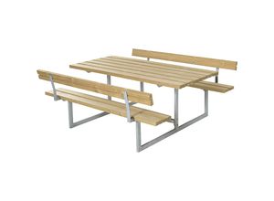 5703393744913 - Gruppensitzbank für 6 Personen mit Rückenlehne braun kaiserkraft