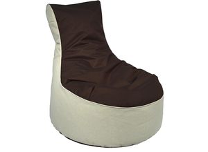 4024008118853 - Sitzsack-Sessel HxBxT 900 x 800 x 800 mm beige   braun kaiserkraft