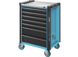 4000896215577 - Werkstattwagen Assistent Schubladen flach 5 x 81 x 522 x 398 mm Schubladen hoch 2 x 166 x 522 x 398 mm ArtNr 179NX-7 - Hazet