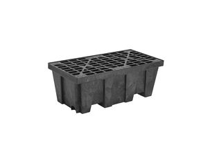 0697841132498 - PE-Auffangwanne aus PE-Regenerat Wanne für 2 x 200 l Fässer großes Volumen Auffangvolumen 250 l Justrite