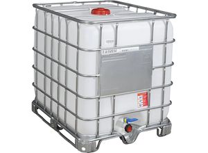 4061753255365 - IBC-Container RECOBULK UN-Zulassung Volumen 1000 l auf Stahlkufen-Palette NW Öffnung 150 mm   NW Auslauf 50 mm kaiserkraft