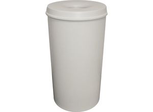 8713631001934 - Sicherheits-Papierkorb Stahl selbstlöschend Volumen 50 l HxØ 625 x 335 mm Korpus grau   Löschkopf grau kaiserkraft