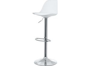 3660141230260 - Barhocker Paperflow Bobba PP-Sitz mit Sitzkissen höhenverst 360° drehbar H 590-710 mm weiß 2er-Set