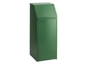 8713631018239 - Wertstoffsammler Stahlblech Volumen 70 l BxHxT 408 x 1007 x 405 mm grün kaiserkraft