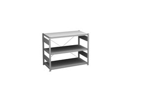 4250623774550 - Sideboard-Steckregal verzinkt Höhe 825 mm 3 Böden Grundregal Bodentiefe 500 mm Fachlast 140 kg hofe