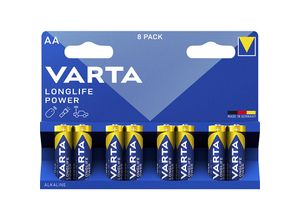 4008496559510 - VARTA Batterien Longlife Power Spannung 15 V besonders langlebig Mignon AA 8 Stück