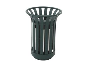 8713631011933 - Abfallsammler für außen Volumen 23 l HxØ 650 x 450 mm grün kaiserkraft