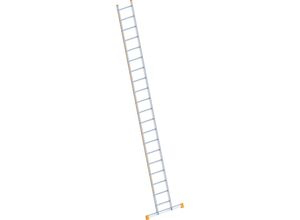 4035209965702 - Alu-Anlegeleiter mit Sprossen Breite 450 mm 20 Sprossen inkl Traverse Layher