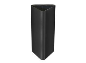 4260058031623 - Abfallbehälter Stahlblech dreieckige Ausführung BxTxH 380x380x800 mm Volumen 60 Liter Farbe schwarz