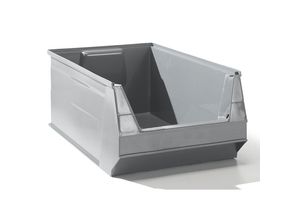 4009292800110 - Sichtlagerkasten aus PE-Regenerat LxBxH 500 x 305 x 200 mm grau VE 10 Stk kaiserkraft