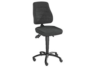 4061753002044 - eurokraft pro Arbeitsdrehstuhl Textilbezug mit Rollen