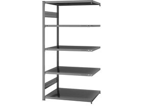 4061753026446 - eurokraft pro System-Steckregal verzinkt Bauart leicht Bauart leicht Regalhöhe 2000 mm Anbauregal Breite x Tiefe 1000 x 800 mm