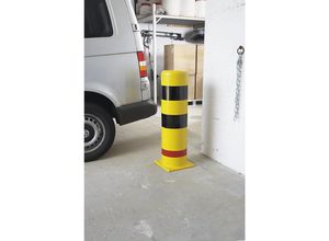 4250912305656 - Dancop International Gmbh - Rammschutz-Poller Spezialkunststoff Durchm 273 mm Höhe 1000 mm gelb mit schwarz roten Streifen