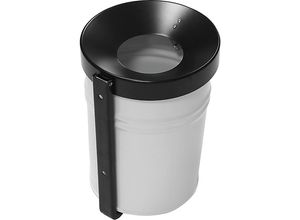 4260058015203 - Wandabfallbehälter abschließbar Volumen 24 l HxØ 370 x 295 mm grau kaiserkraft