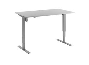 4061753258649 - Schreibtisch Atlanta elektrisch höhenverstellbar gerade BxT 1400 x 800 mm lichtgrau silber kaiserkraft