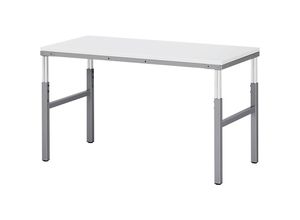 4040376850492 - Arbeitsplatz-System manuell höhenverstellbar von 650 - 1000 mm Grundtisch BxT 1500 x 500 mm RAU