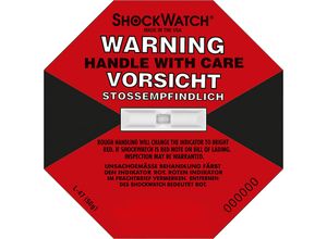 4260069662205 - Shockwatch® Präzisionsindikator inkl Label VE 10 Stk 50 g   50 ms rot ab 20 VE kaiserkraft