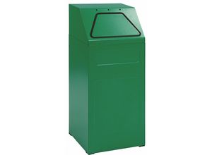 4031068075552 - Wertstoffsammler feuerhemmend Volumen 65 l BxHxT 400 x 960 x 380 mm grün RAL 6024 kaiserkraft