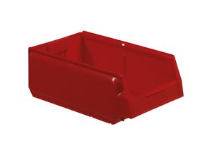 4250686298574 - Sichtlagerkasten aus Polypropylen LxBxH 400 x 230 x 150 mm VE 12 Stück rot kaiserkraft